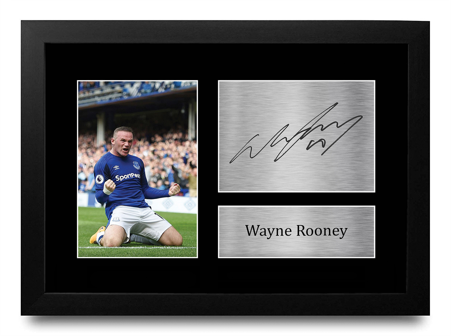 Wayne Rooney Signed Pre Printed Autograph A4 Photo Gift For an Everton ...