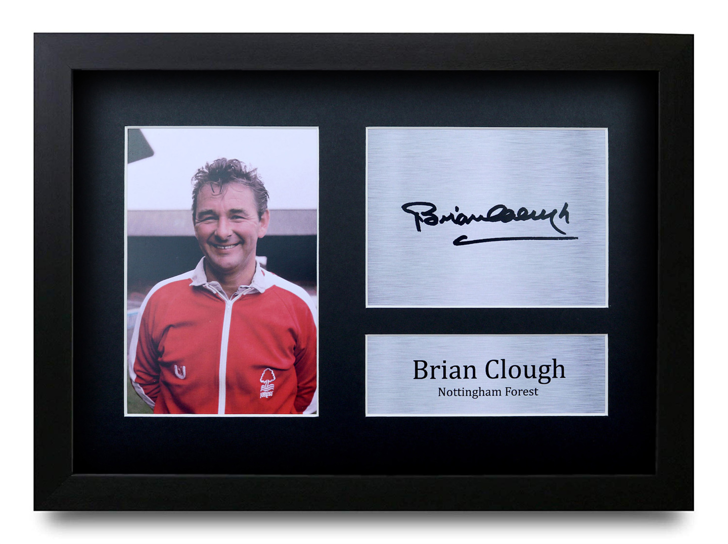 Brian Clough Signed Pre Printed Autograph Photo Gift For a Notts Forest ...