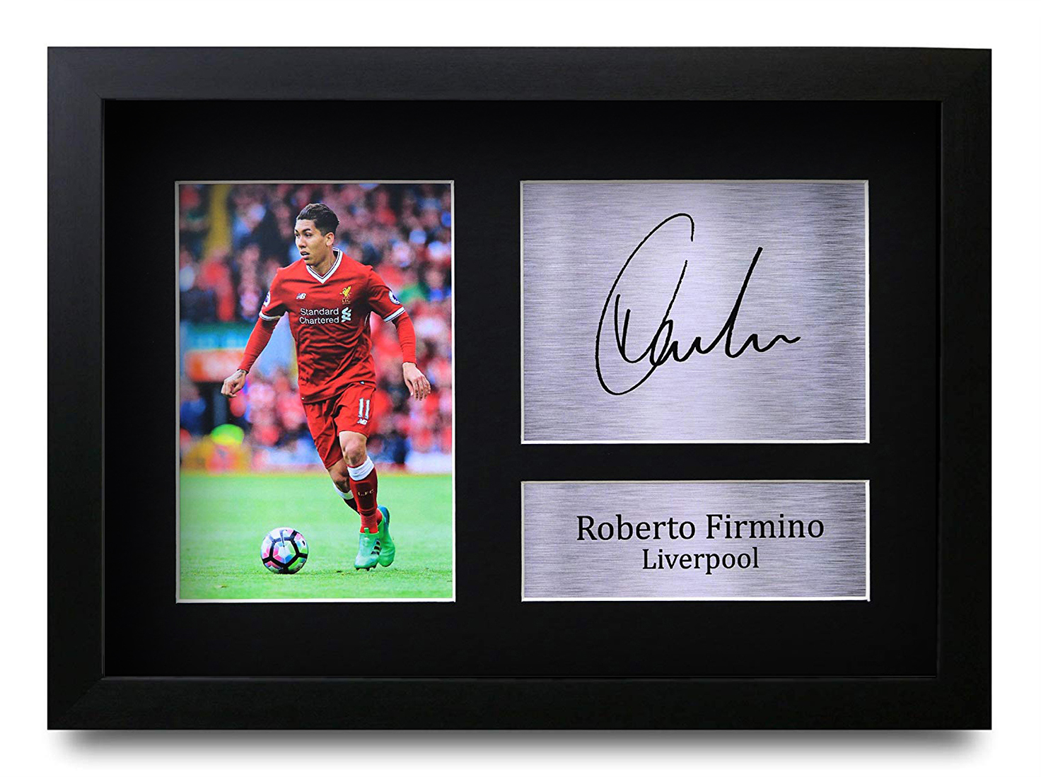 Roberto Firmino Signed Pre Printed Autograph Photo Gift For a Liverpool ...