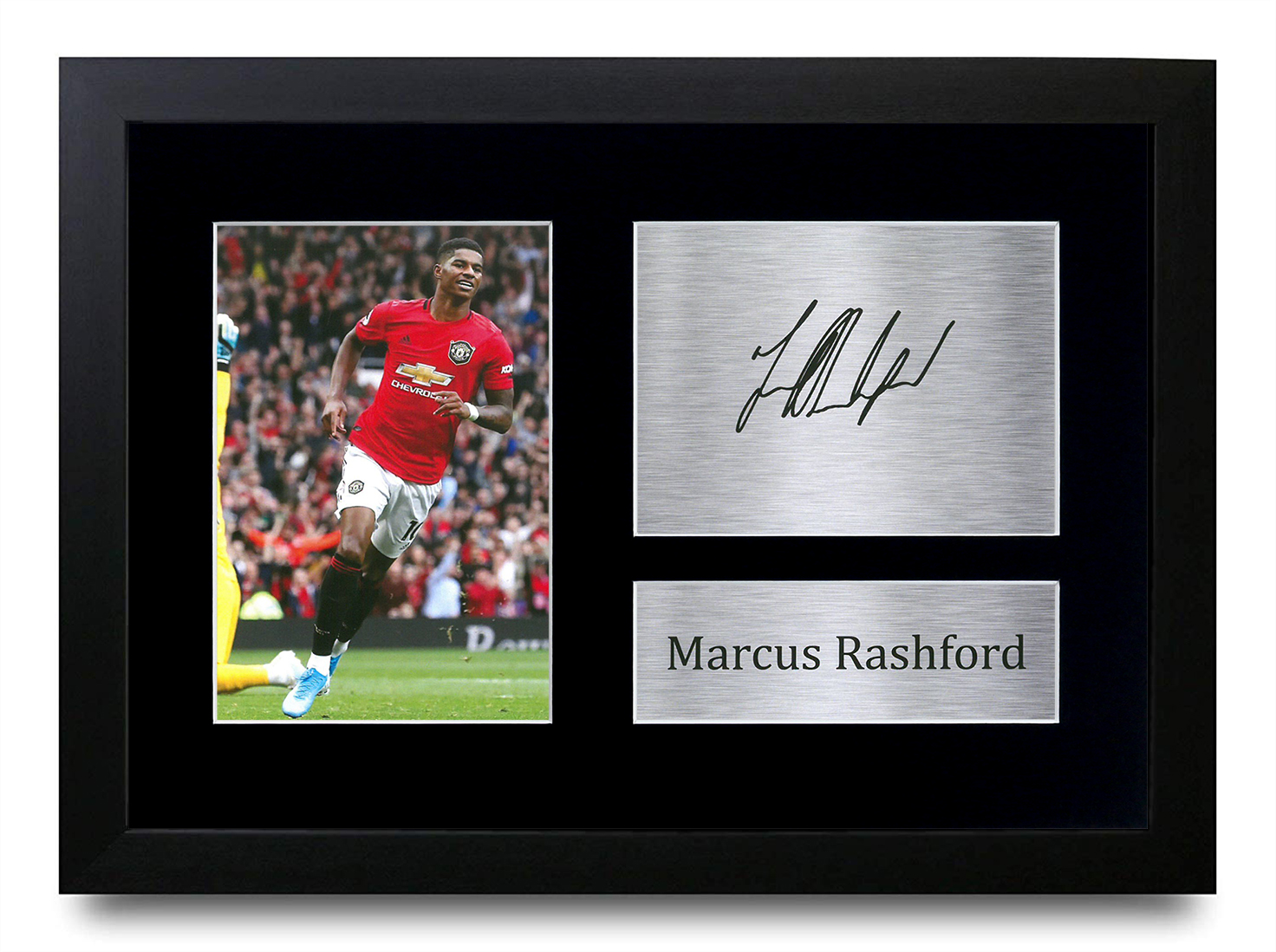 Marcus Rashford Signed A4 A3 Framed Printed Autograph Manchester United ...