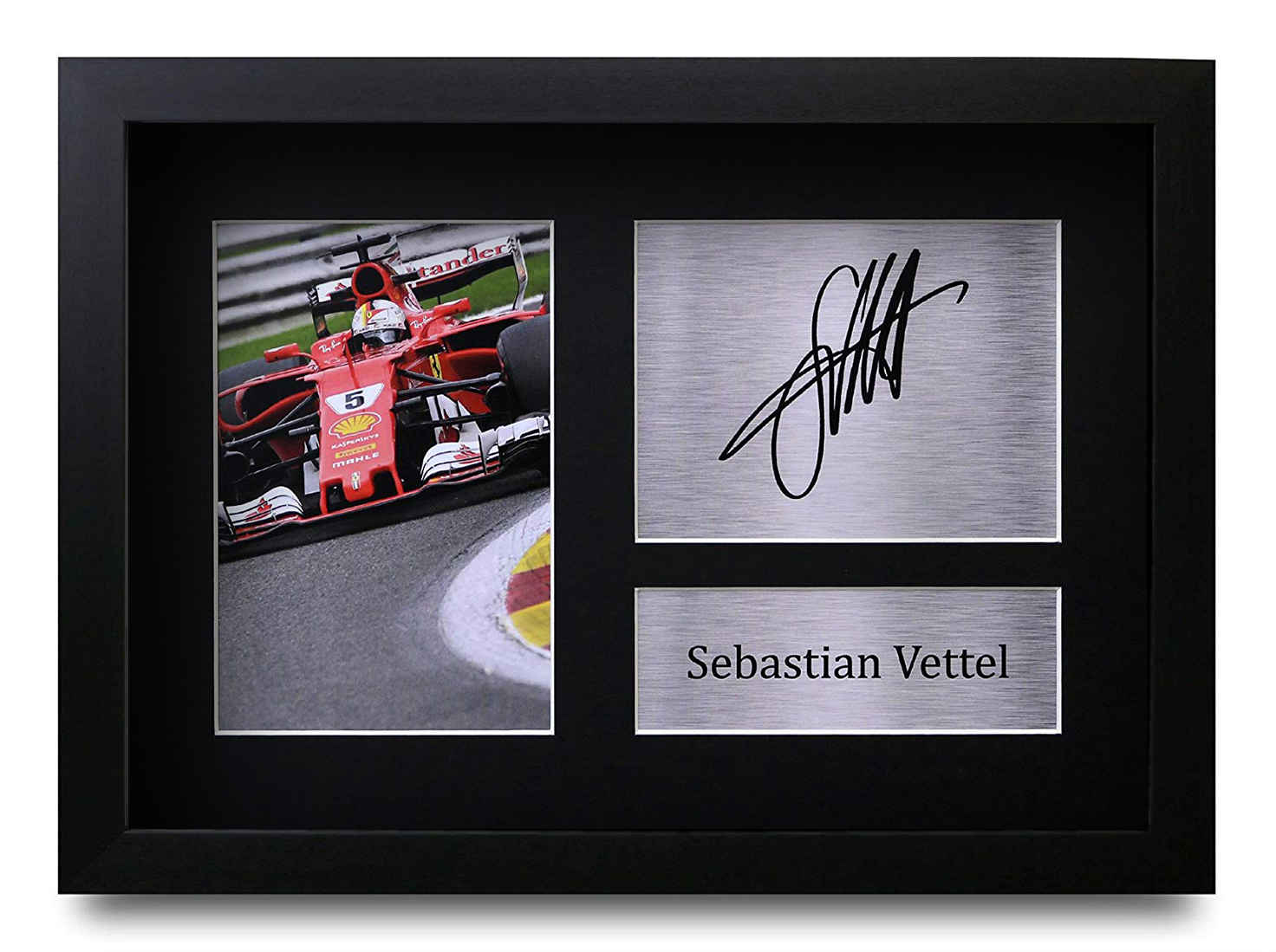 Sebastian Vettel Signed Pre Printed Autograph Photo Gift For a F1 Fan ...