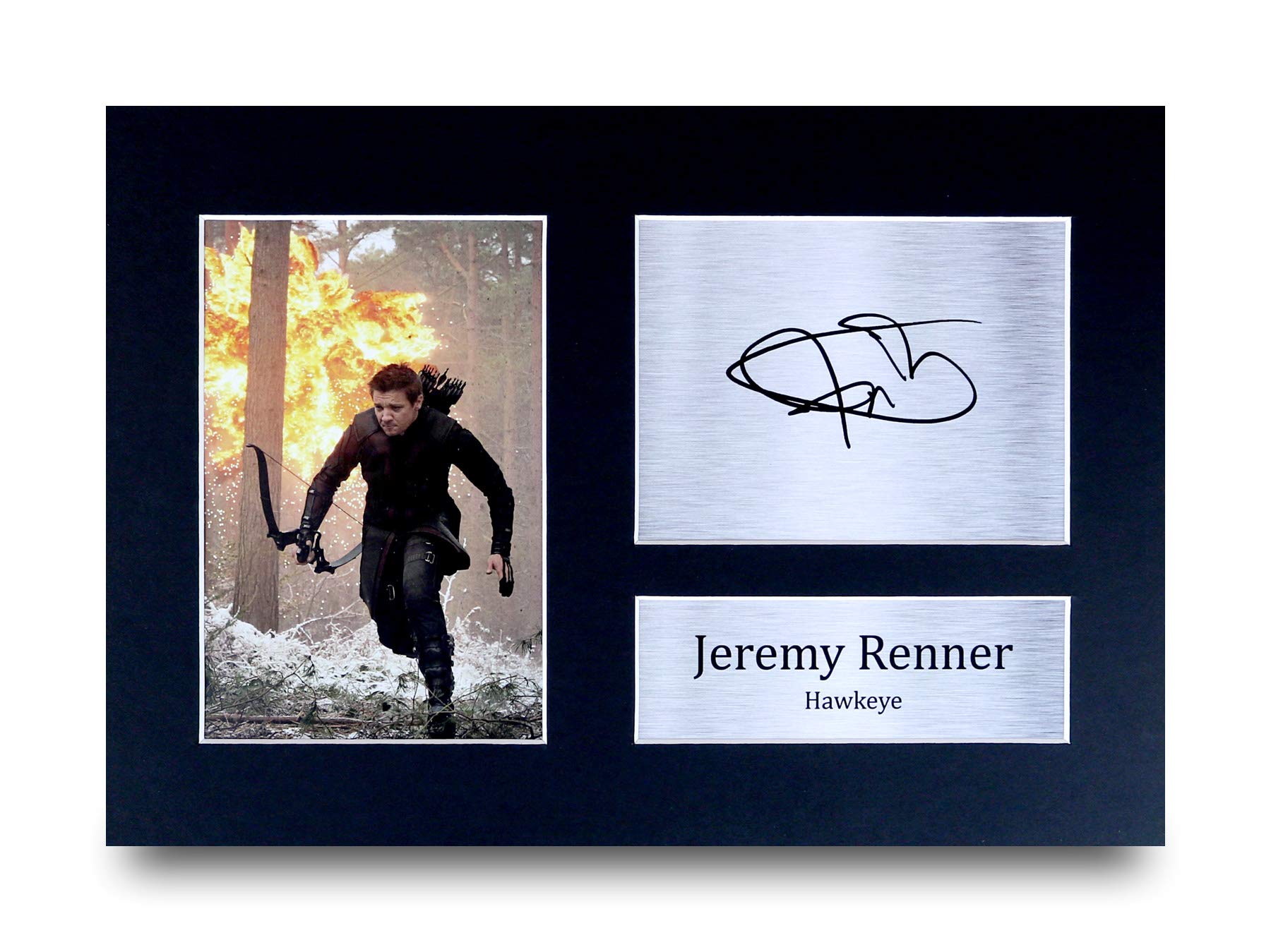 Jeremy Renner Signed A4 Framed Printed Autograph Spiderman Avengers ...