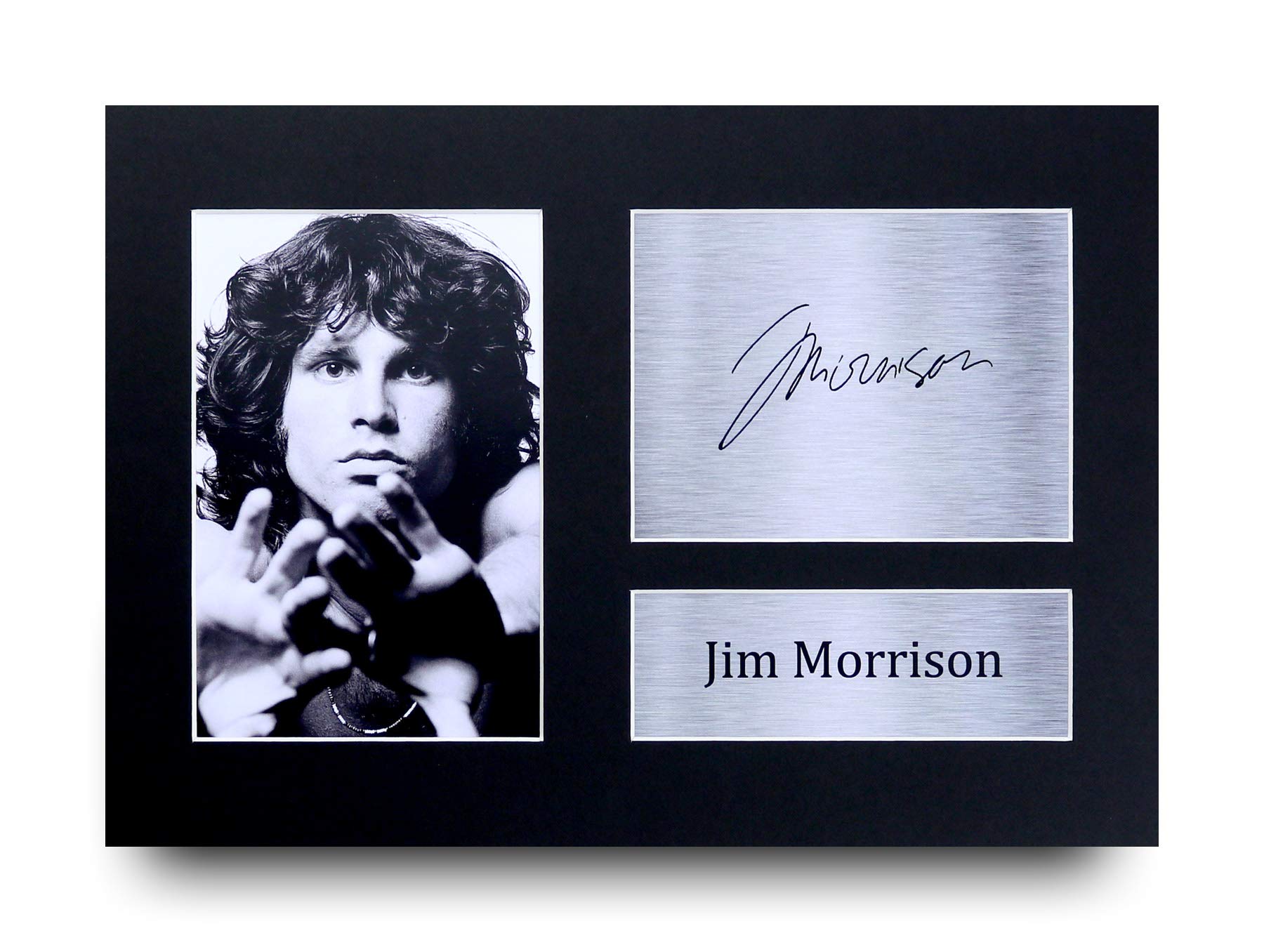 Jim Morrison Signed Pre Printed Autograph A4 Photo Display Gift For a ...