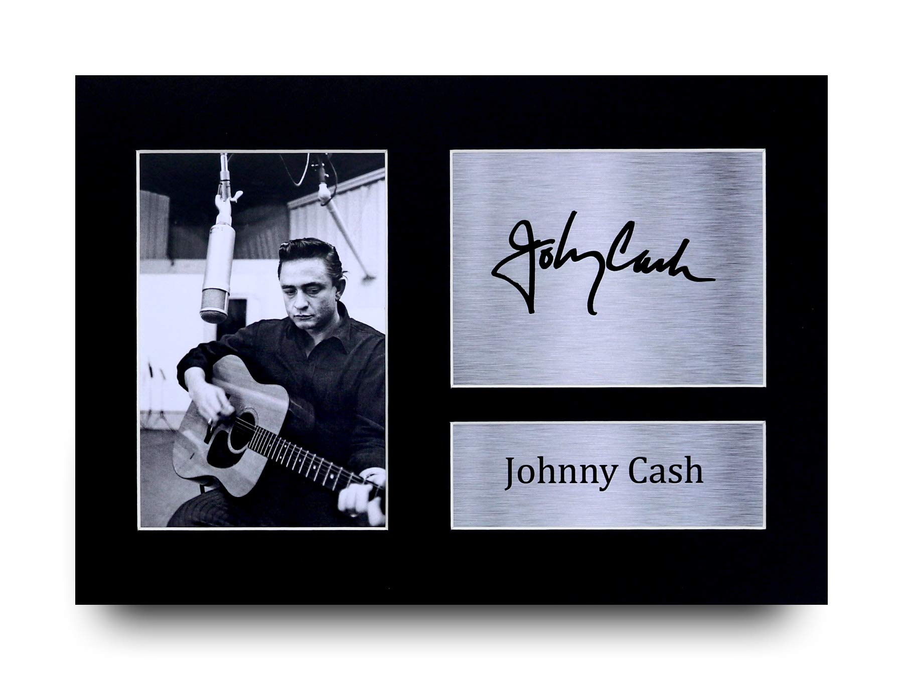 Johnny Cash Signed Printed Autograph A4 Photo Display Gift For a Pop ...