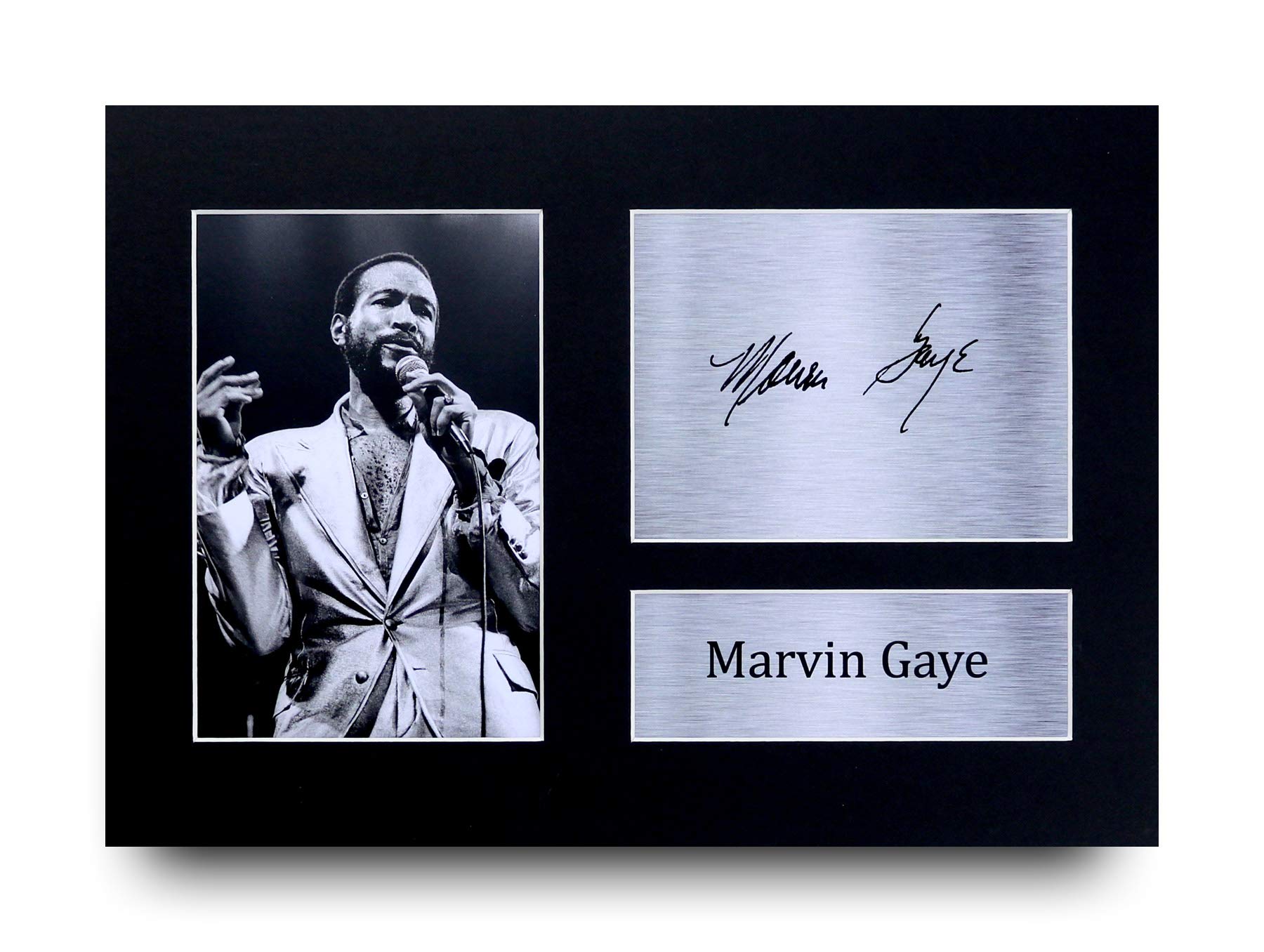 Marvin Gaye Signed Printed Autograph A4 Photo Wall Art Display Gift For ...