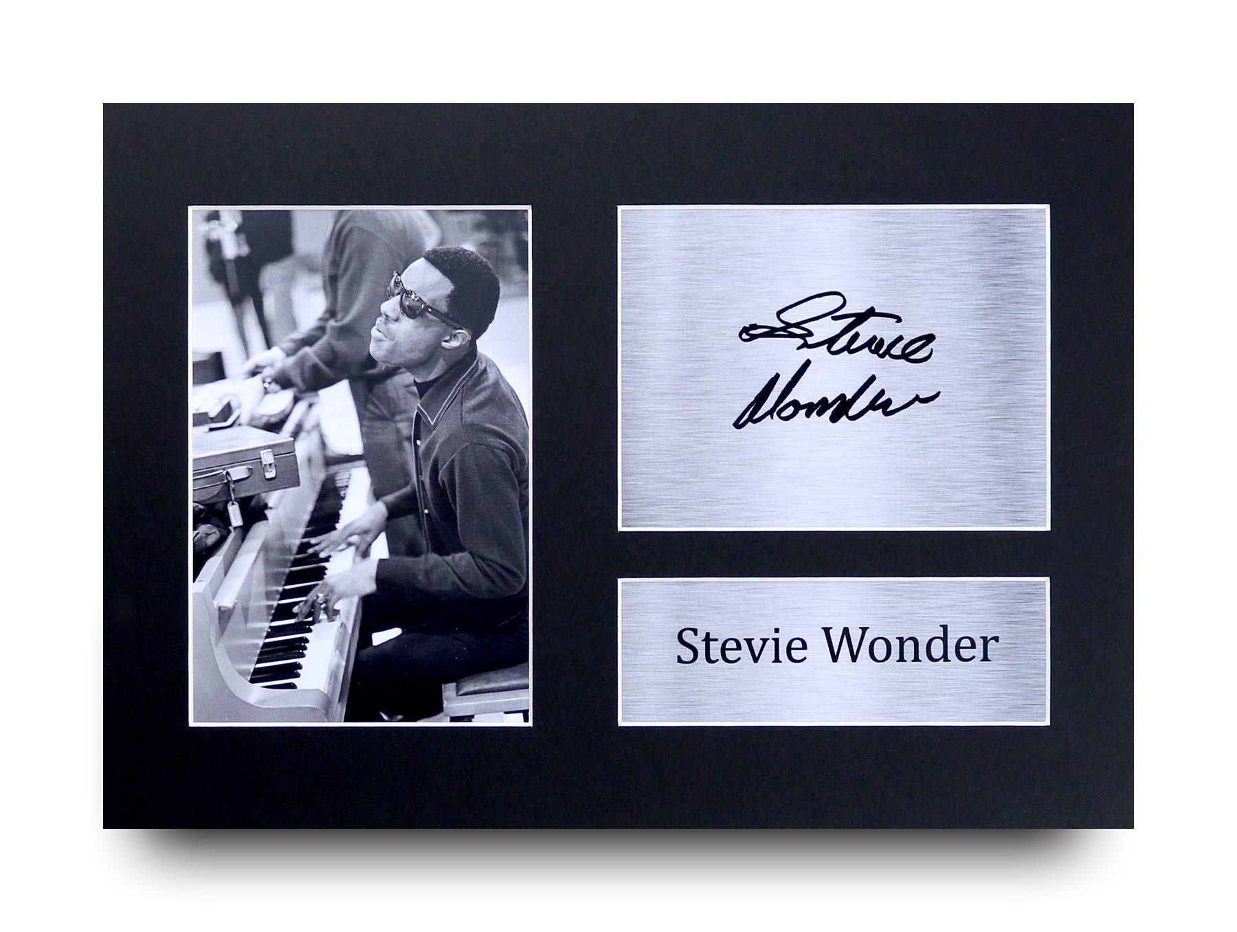 Stevie Wonder Signed Pre Printed Autograph A4 Photo Display Gift For a ...