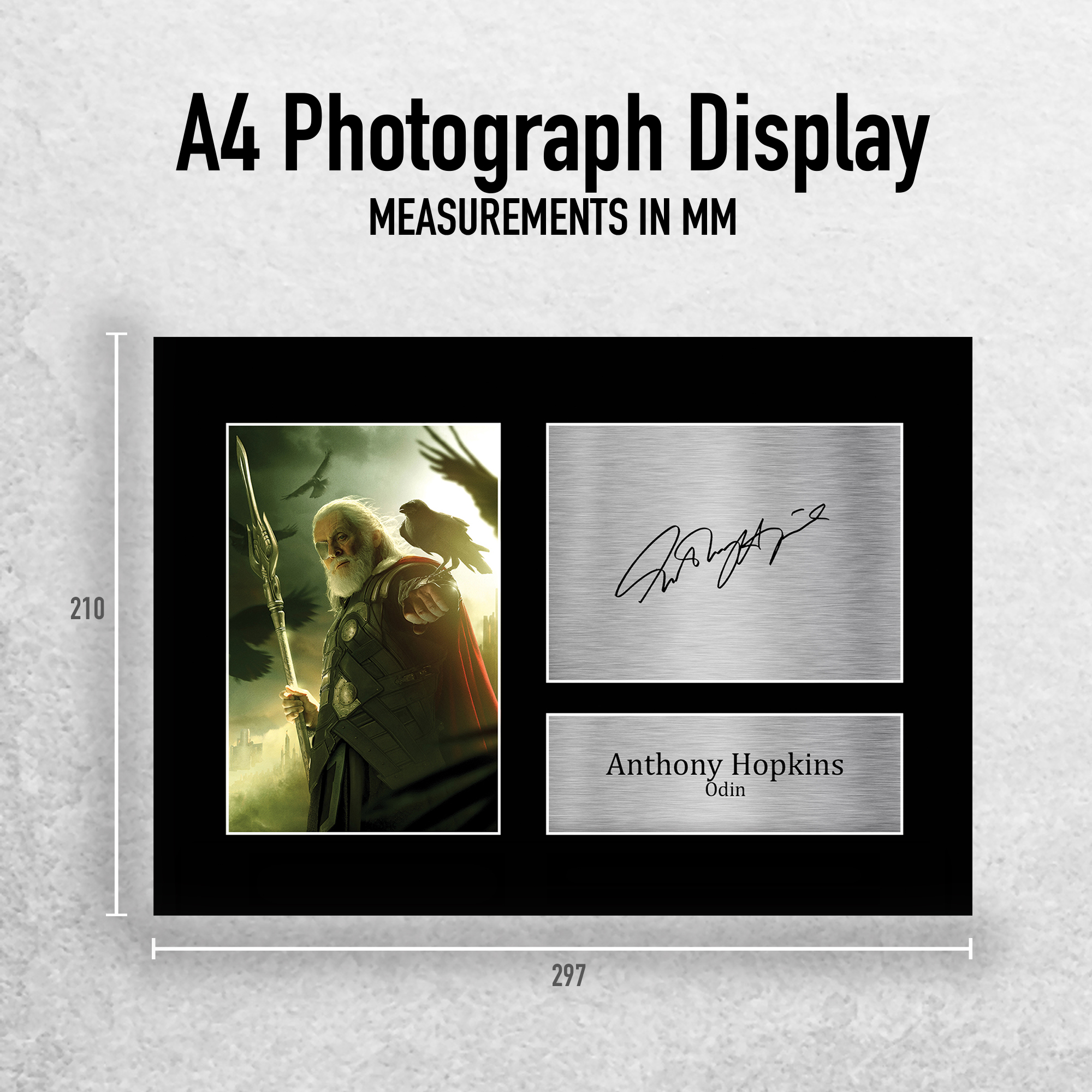 Anthony Hopkins Signed Autograph Odin Printed Picture Gift for Movie ...