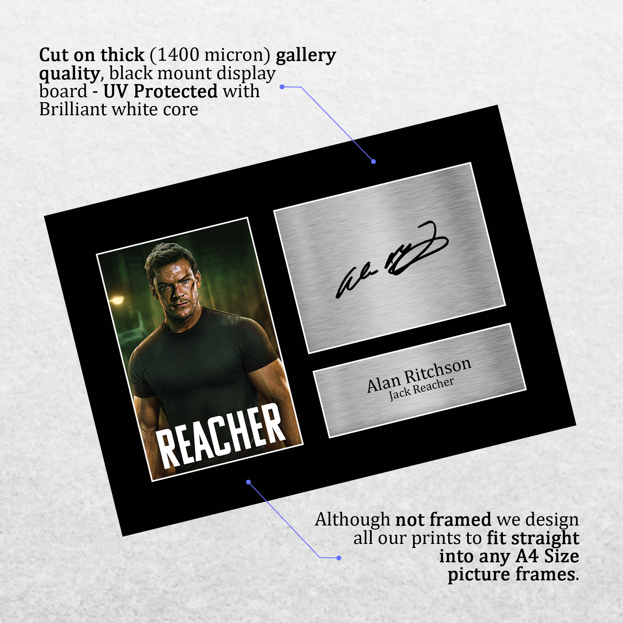 Alan Ritchson Signed Autograph Pre-Printed Photo for Jack Reacher TV ...