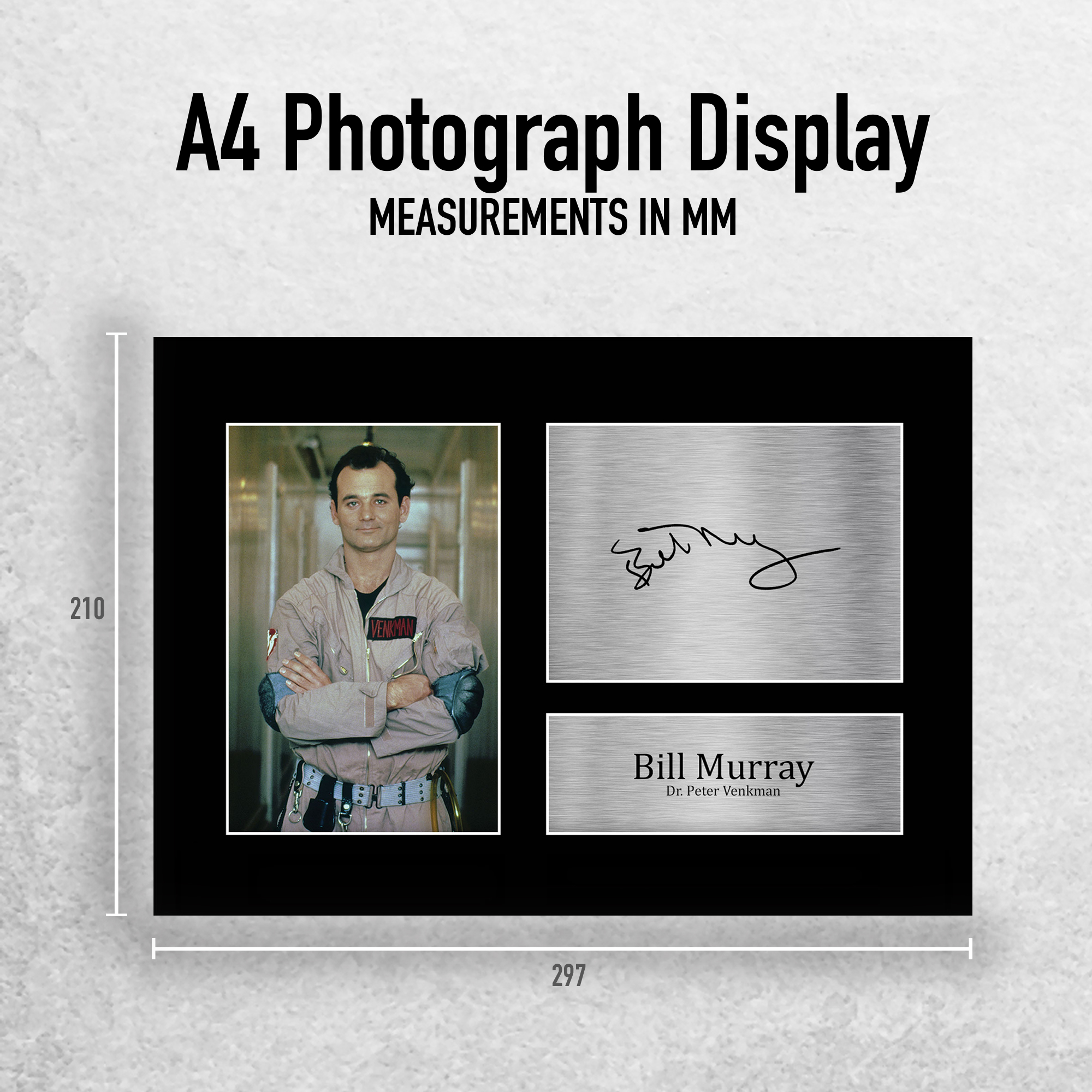 Bill Murray Signed Ghostbusters Pre Printed Autograph Photo Memorabilia ...