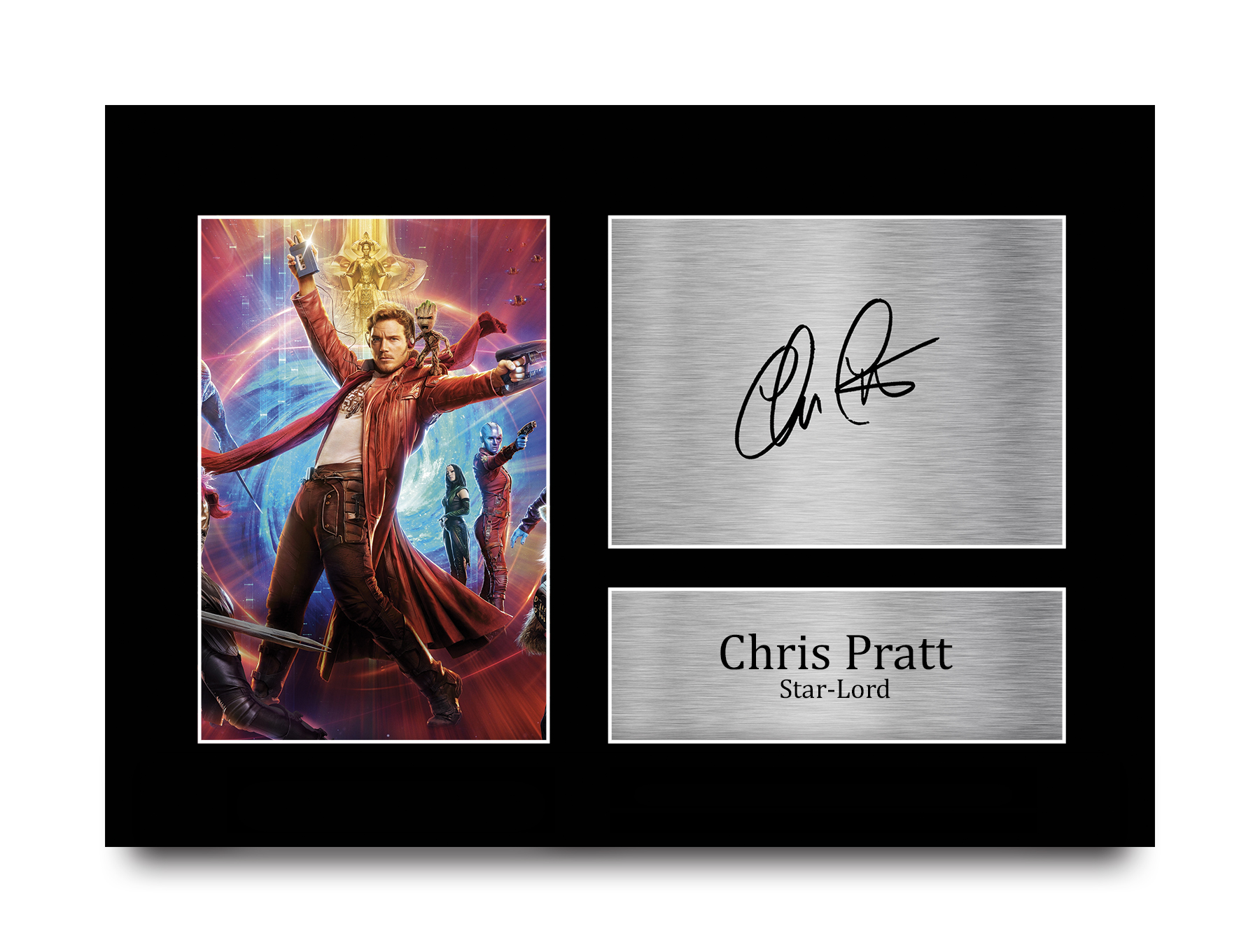 Chris Pratt Signed A4 Framed Printed Autograph Print Guardians Of The ...