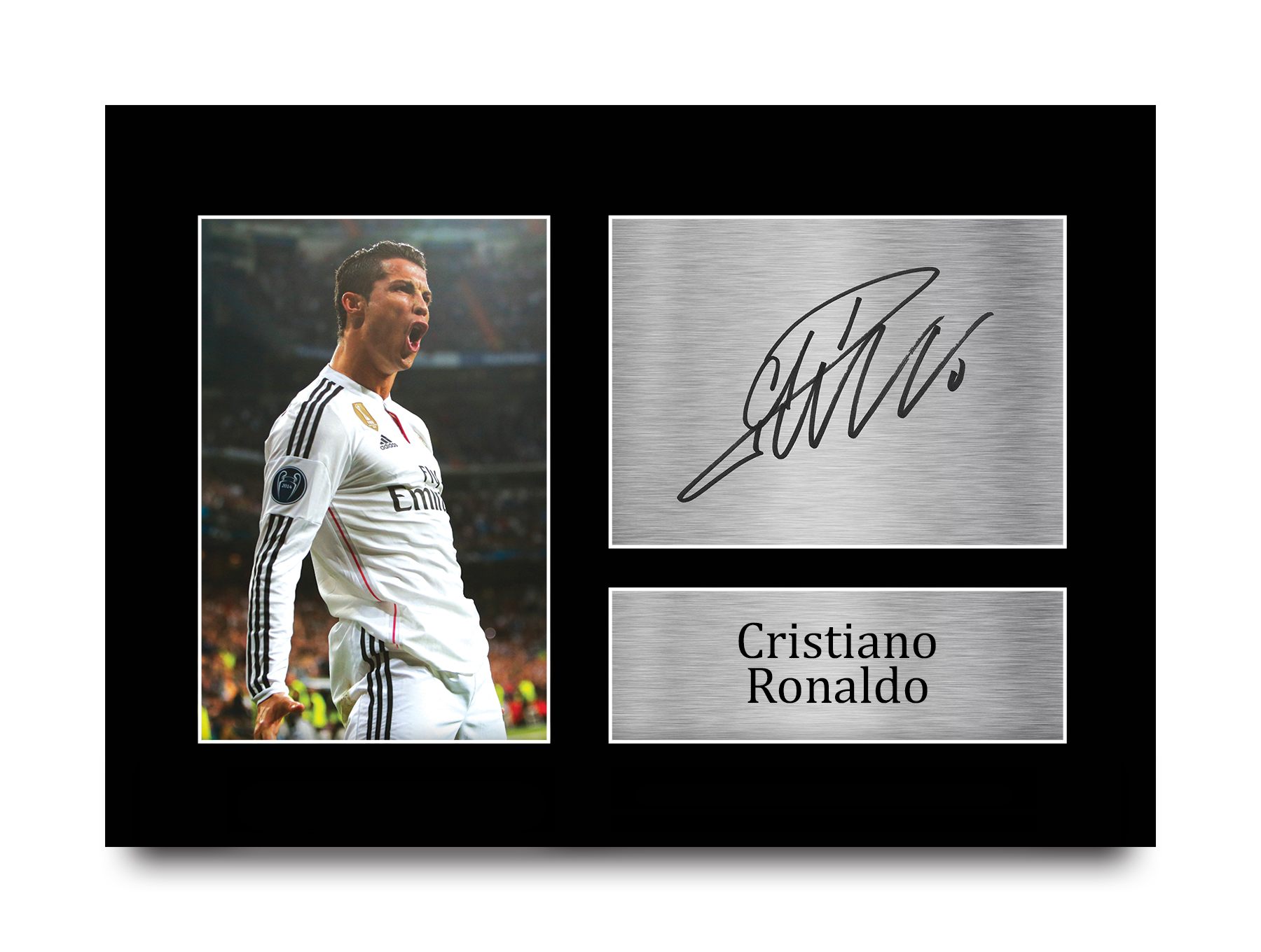 Cristiano Ronaldo Signed A4 A3 Framed Prints Autograph Juventus, Madrid ...