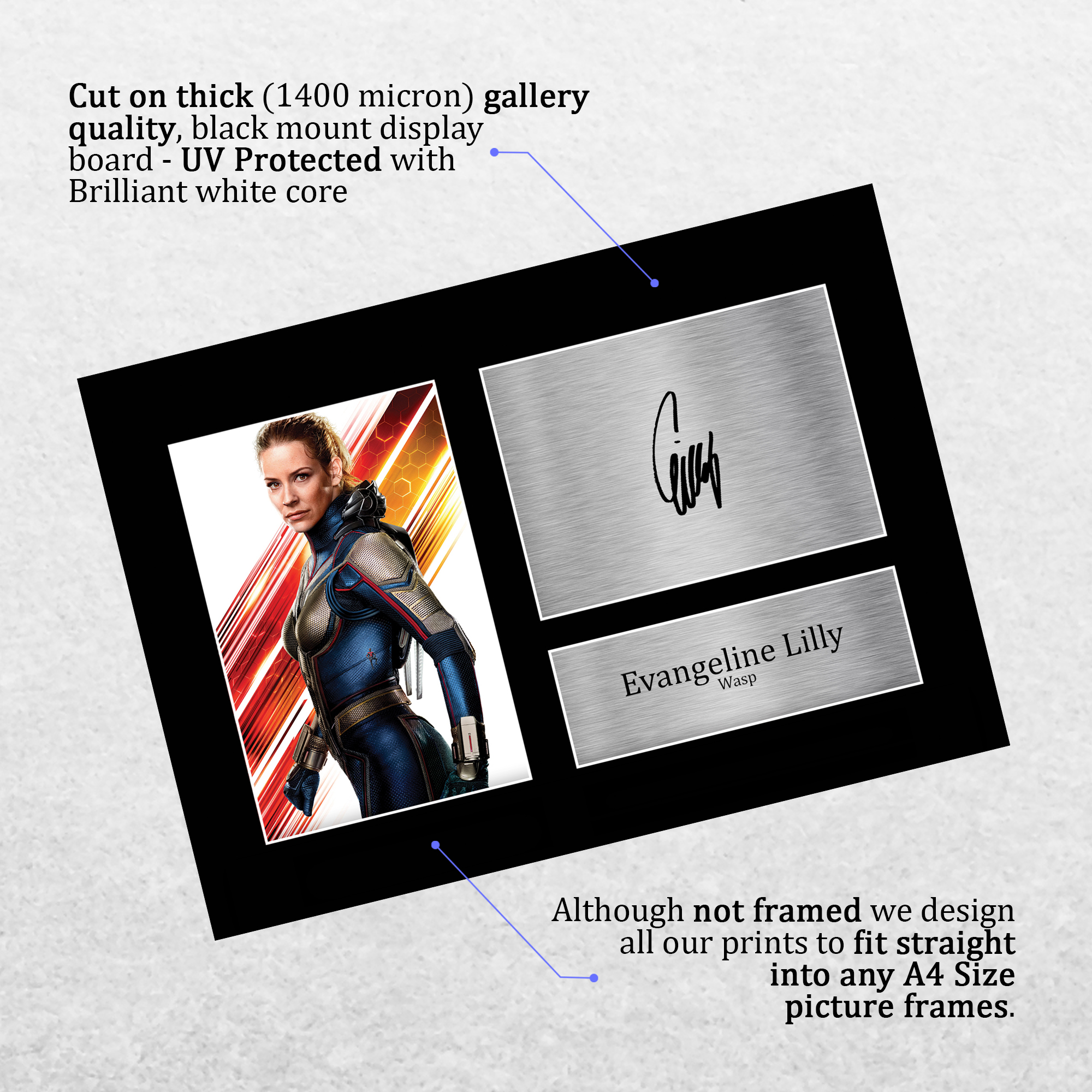 Evangeline Lilly Ant-Man The Wasp Signed Autograph Picture Print for ...