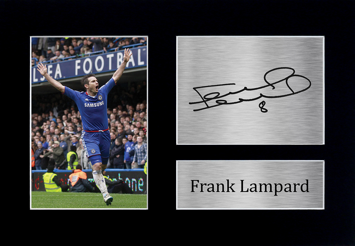 Frank Lampard Signed Pre Printed Autograph A4 Photo Gift For a Chelsea ...