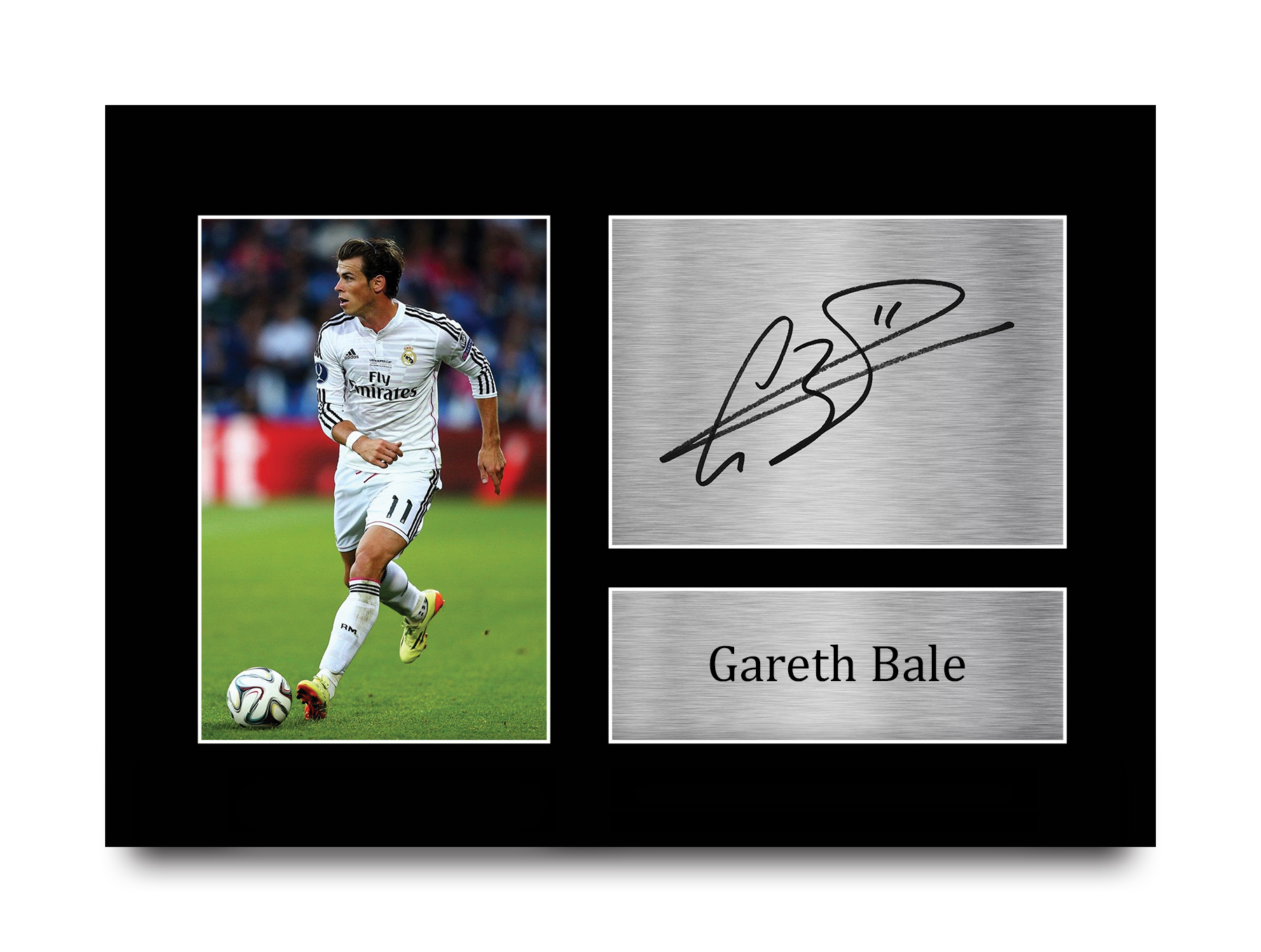 Gareth Bale Signed Real Madrid Pre Printed Autograph Photo Memorabilia ...