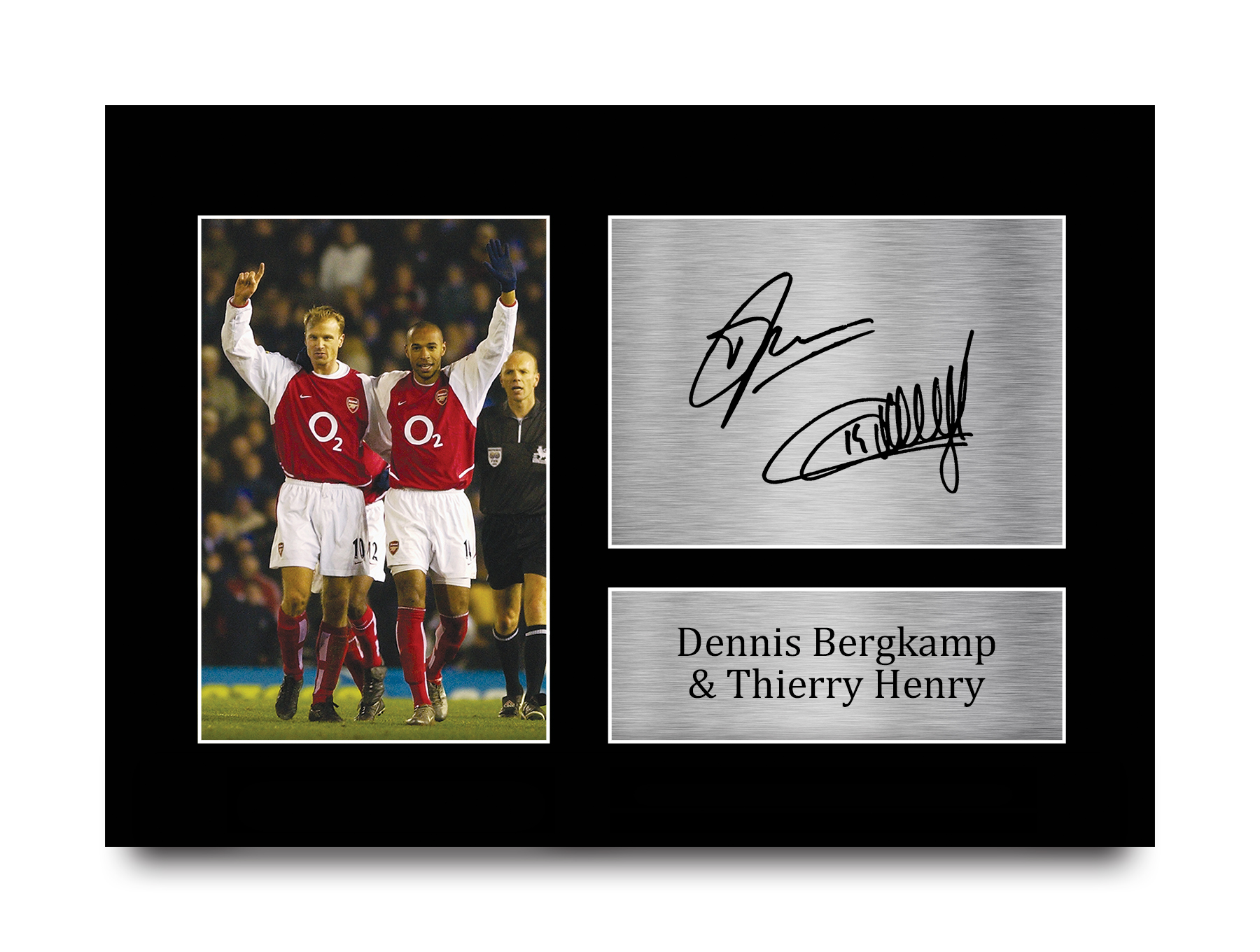 Thierry Henry & Dennis Bergkamp Signed Print A4 Photo Football Gift ...
