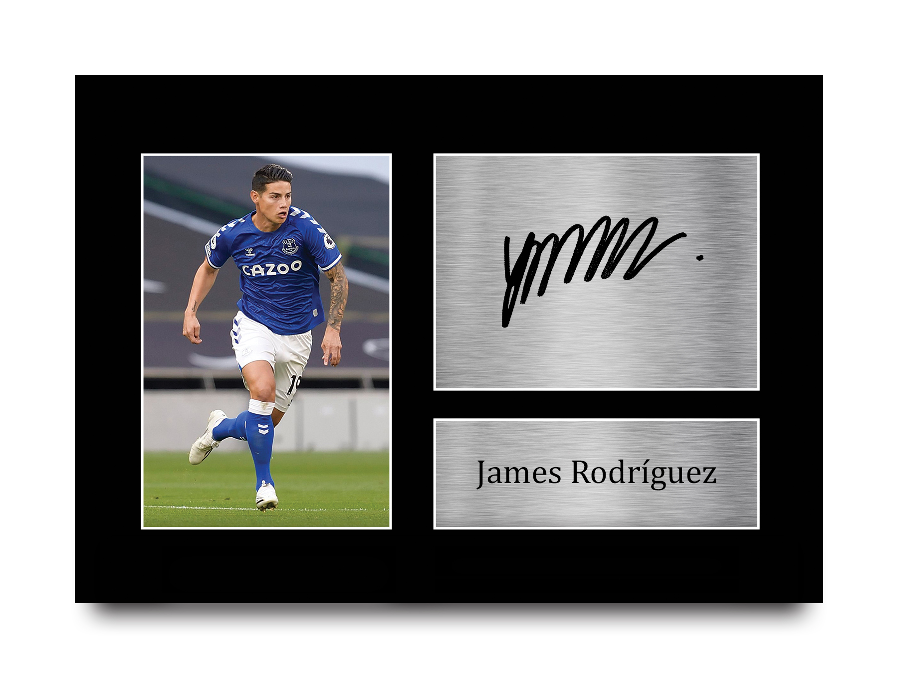 James Rodriguez Signed Pre Printed Autograph A4 Photo Gift For Everton ...