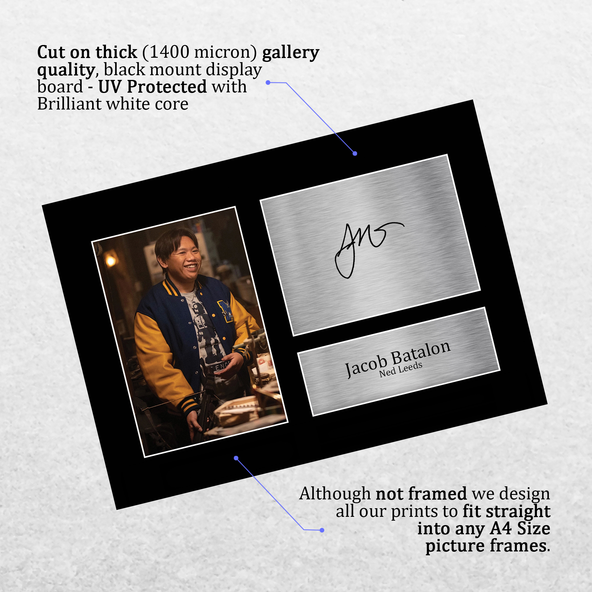 Jacob Batalon Spider-Man Ned Leeds Signed Autograph Picture Print for ...