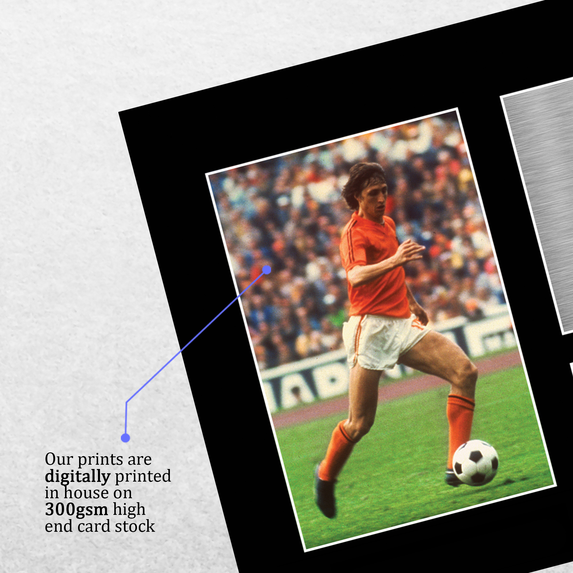 Johan Cruyff Signed Netherlands Pre Printed Autograph Photo Memorabilia ...