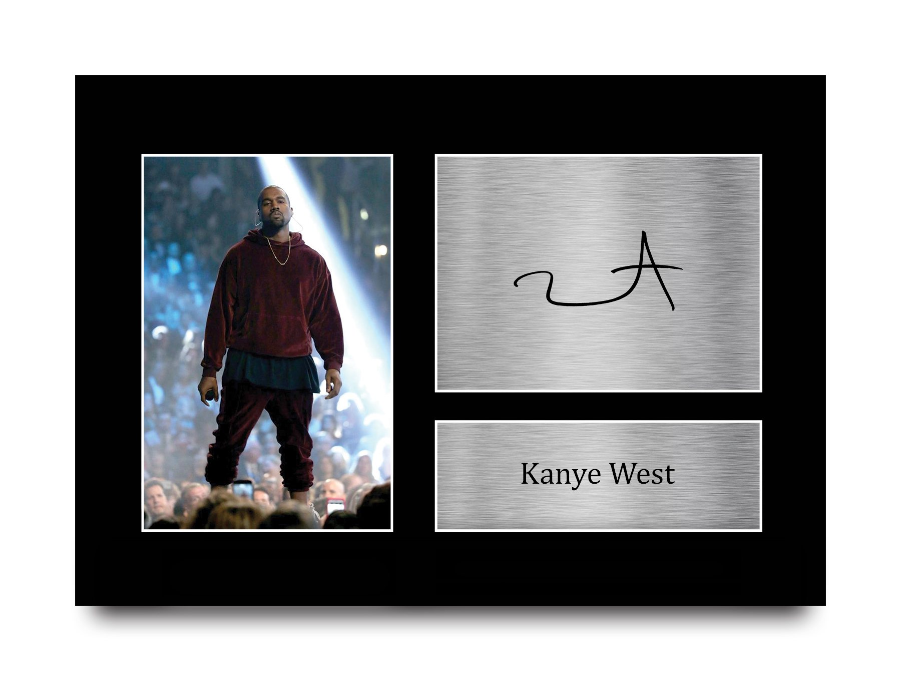 Kanye West Signed Pre Printed Autograph A4 Photo Gift For a YE Rap Fan ...