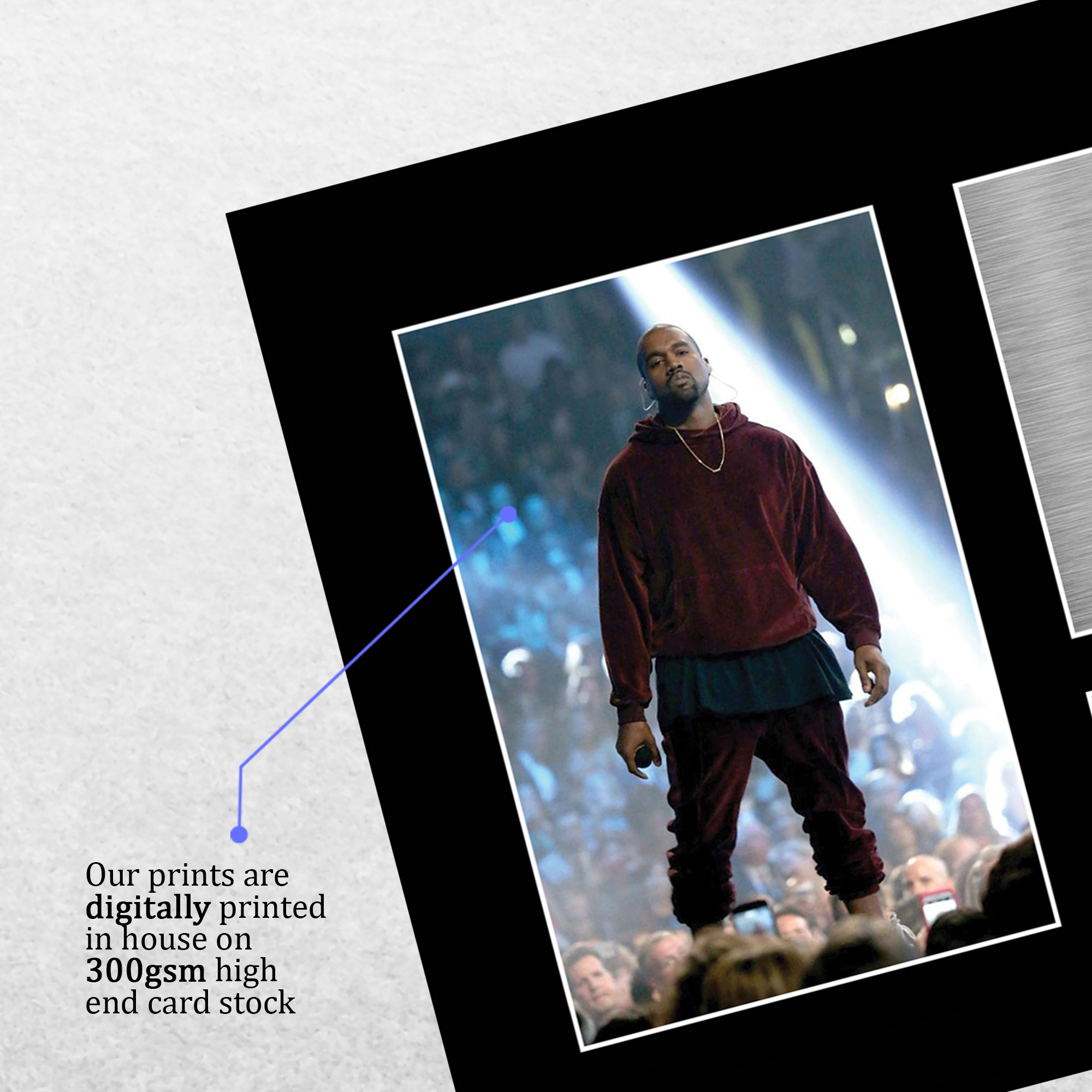 Kanye West Signed Pre Printed Autograph A4 Photo Gift For a YE Rap Fan ...