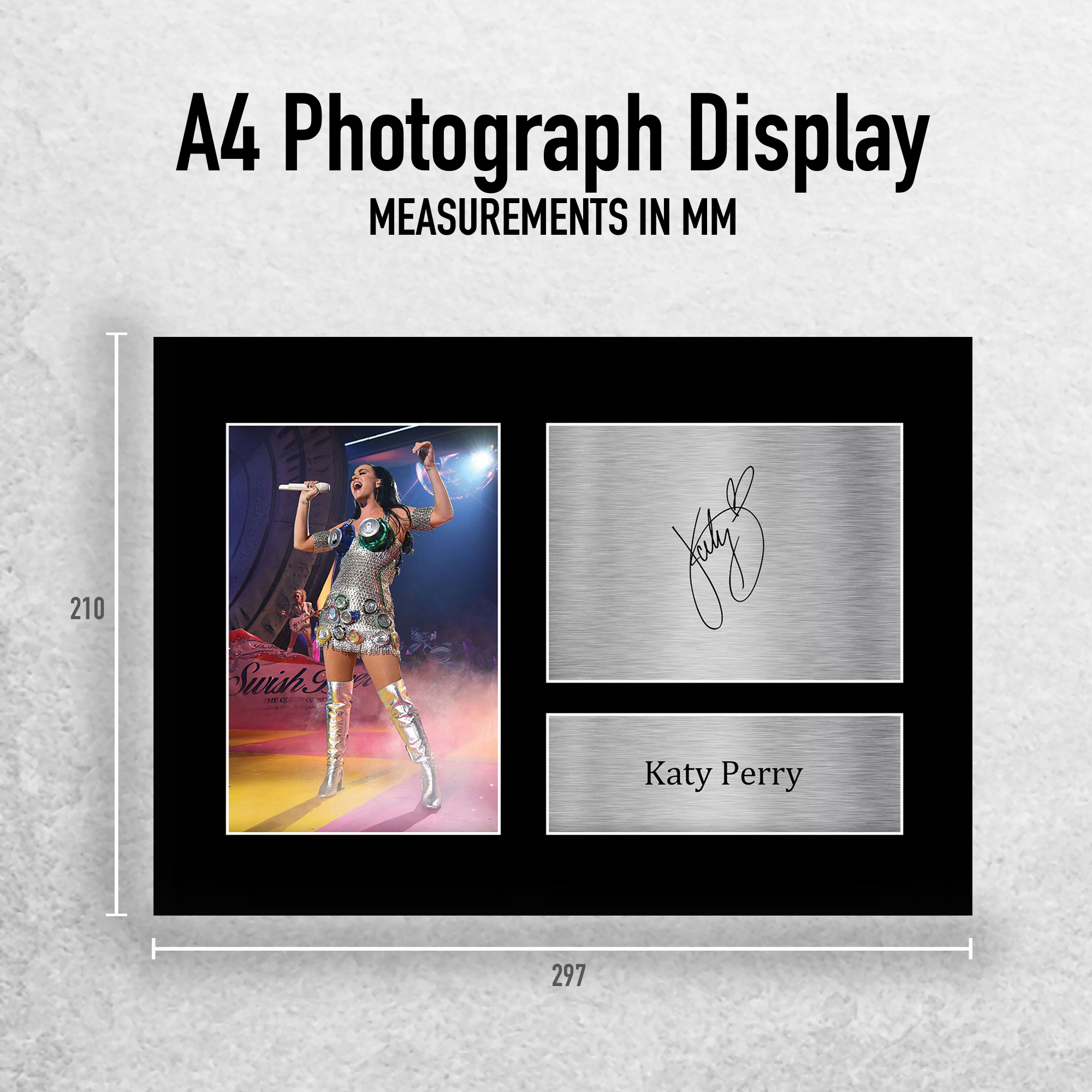 Katy Perry Signed Pre Printed Autograph A4 Photo Gift For a Pop Fan ...