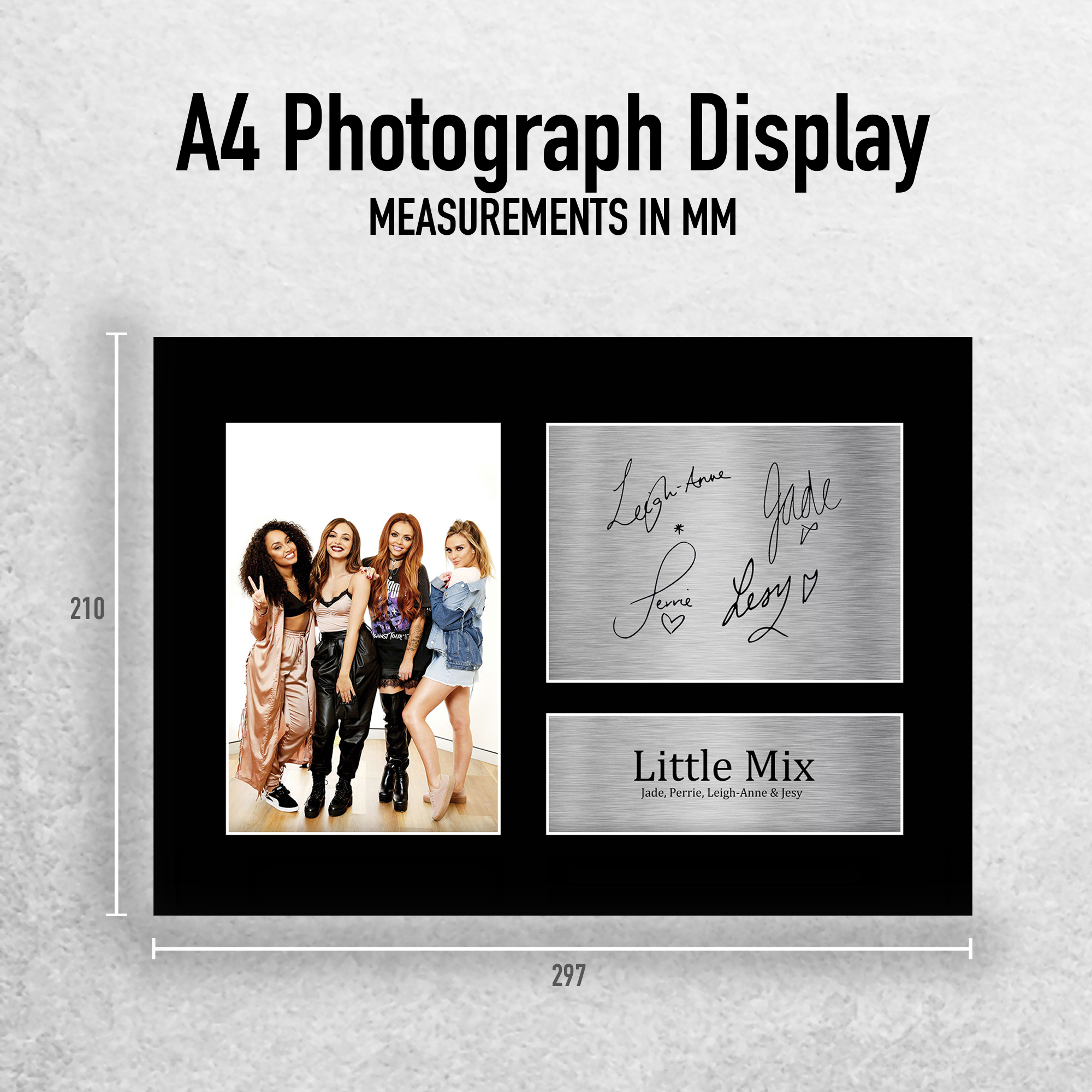 Little Mix Signed A4 Framed Printed Autograph Poster Print Music The ...