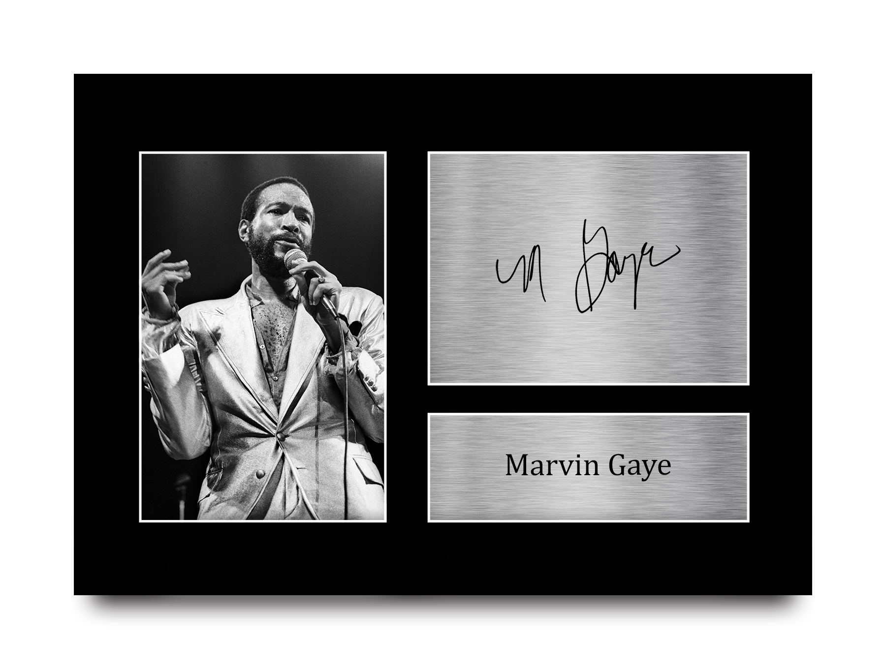 Marvin Gaye Signed Printed Autograph A4 Photo Wall Art Display Gift For ...