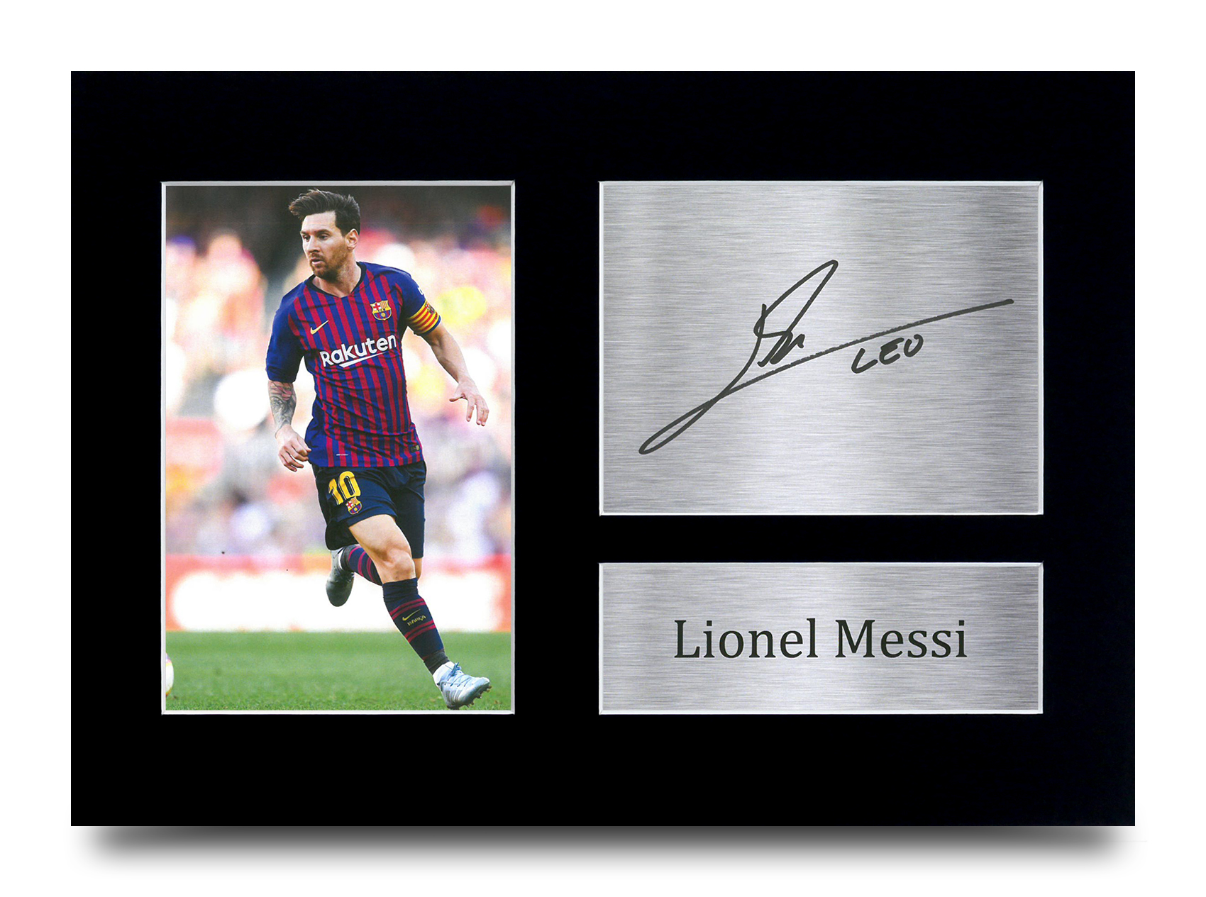 Lionel Messi Signed A4 A3 Framed Printed Autograph Liverpool Argentina Lionel Messi Signed A4 A3 Framed Printed Autograph Liverpool Argentina