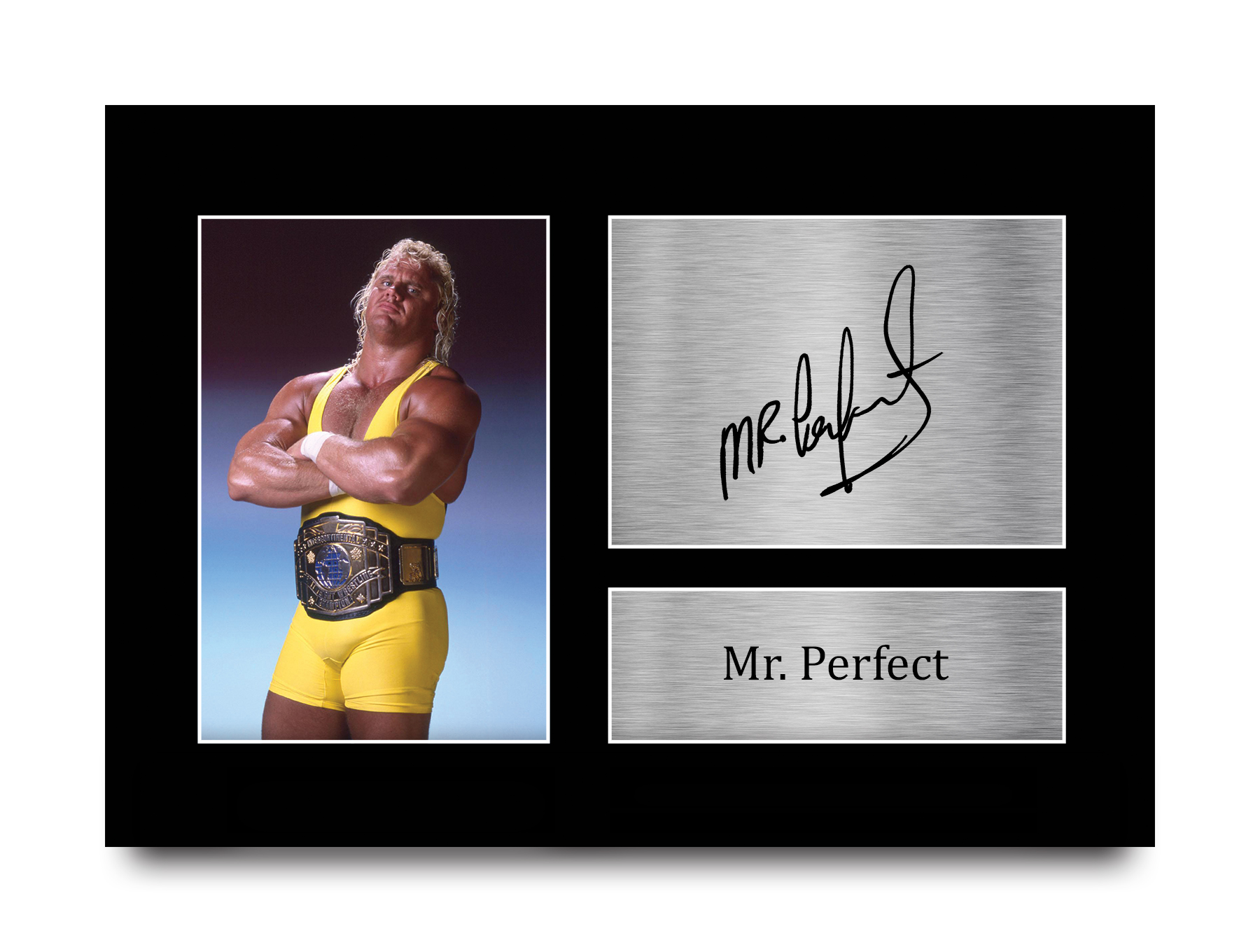 Mr Perfect Signed Printed Autograph A4 Photo Cool WWE Gift for Fans ...