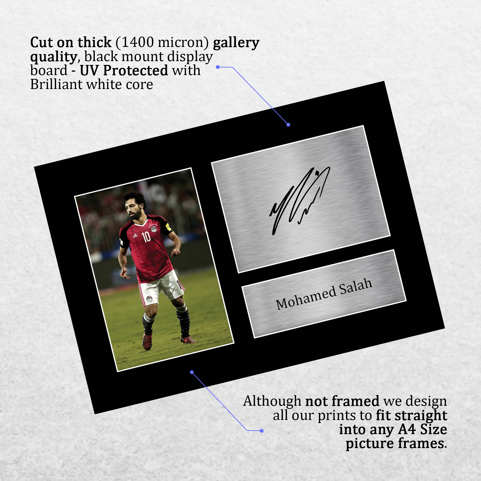 Mohamed Salah Egypt Great Gift Idea Printed Autograph Picture for ...