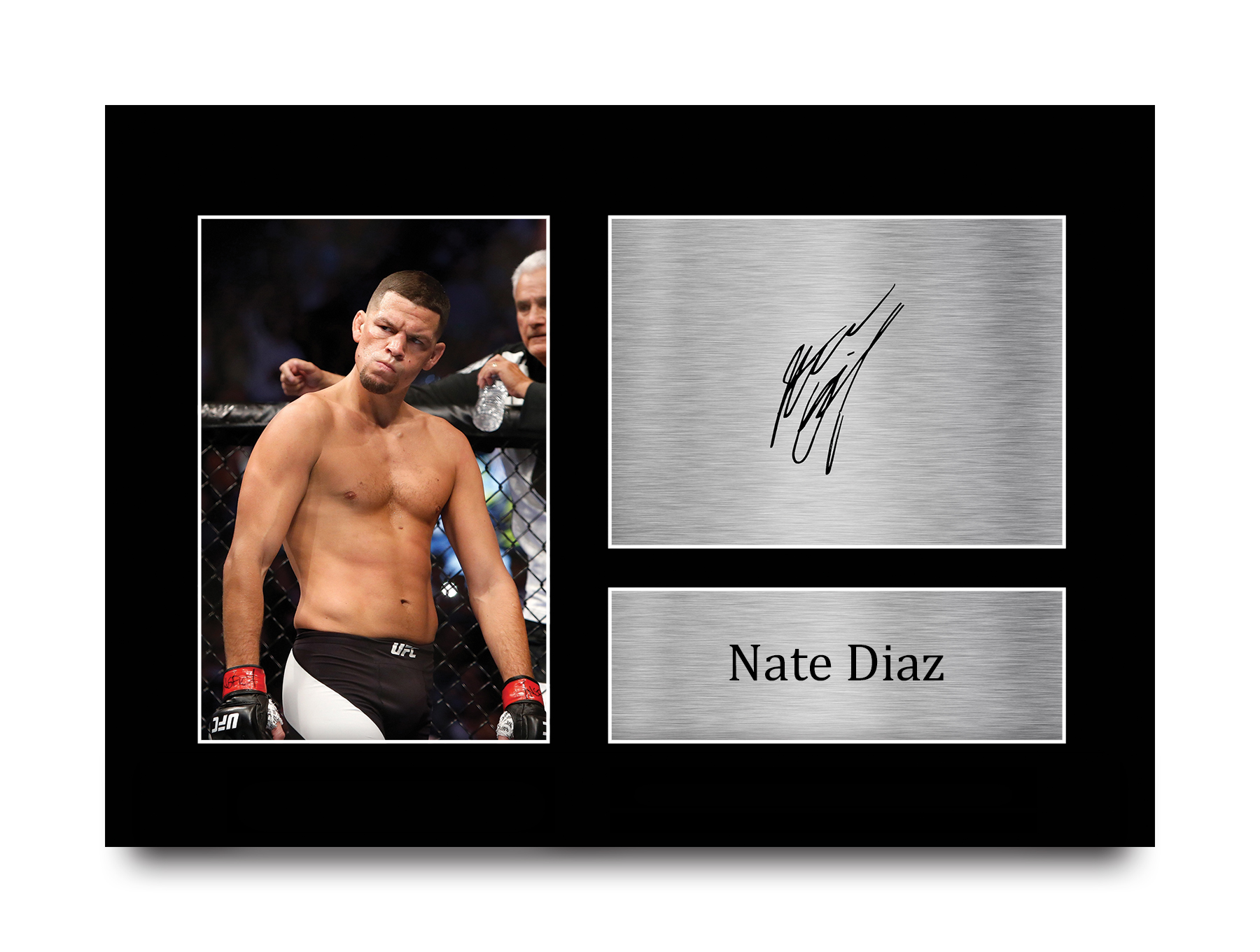 NATE DIAZ SIGNED Pre Printed Autograph A4 Photo Display Gift For a UFC ...