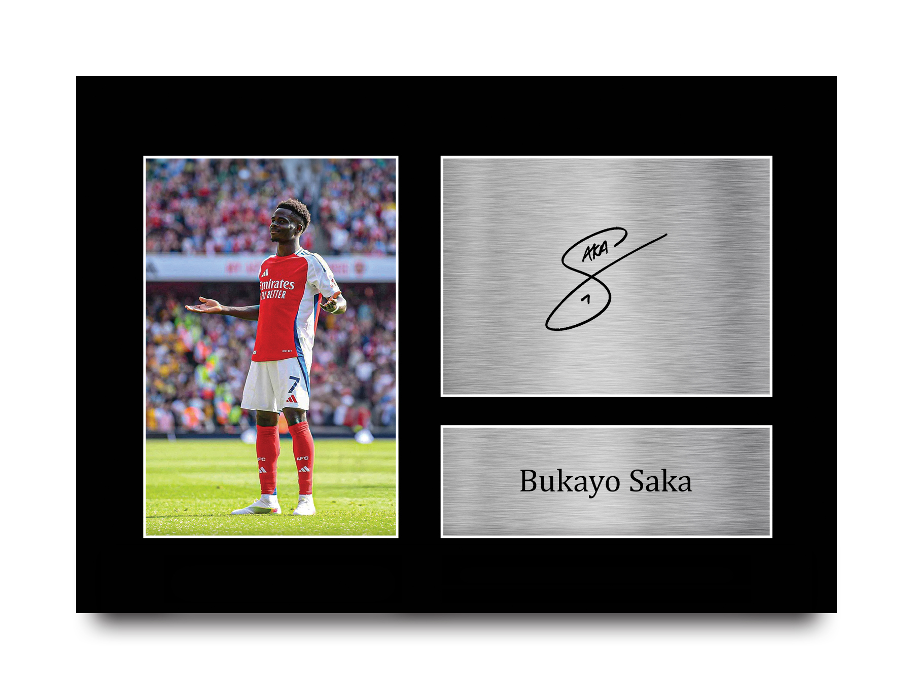 Bukayo Saka Great Gift Idea Printed Autograph A4 Picture for Football ...