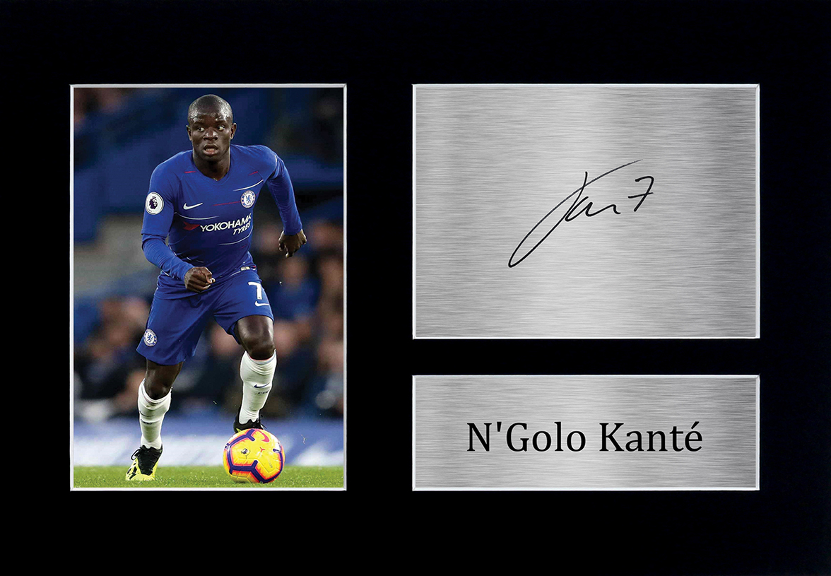 N'Golo Kante Signed Pre Printed Autograph A4 Photo Gift For a Chelsea ...