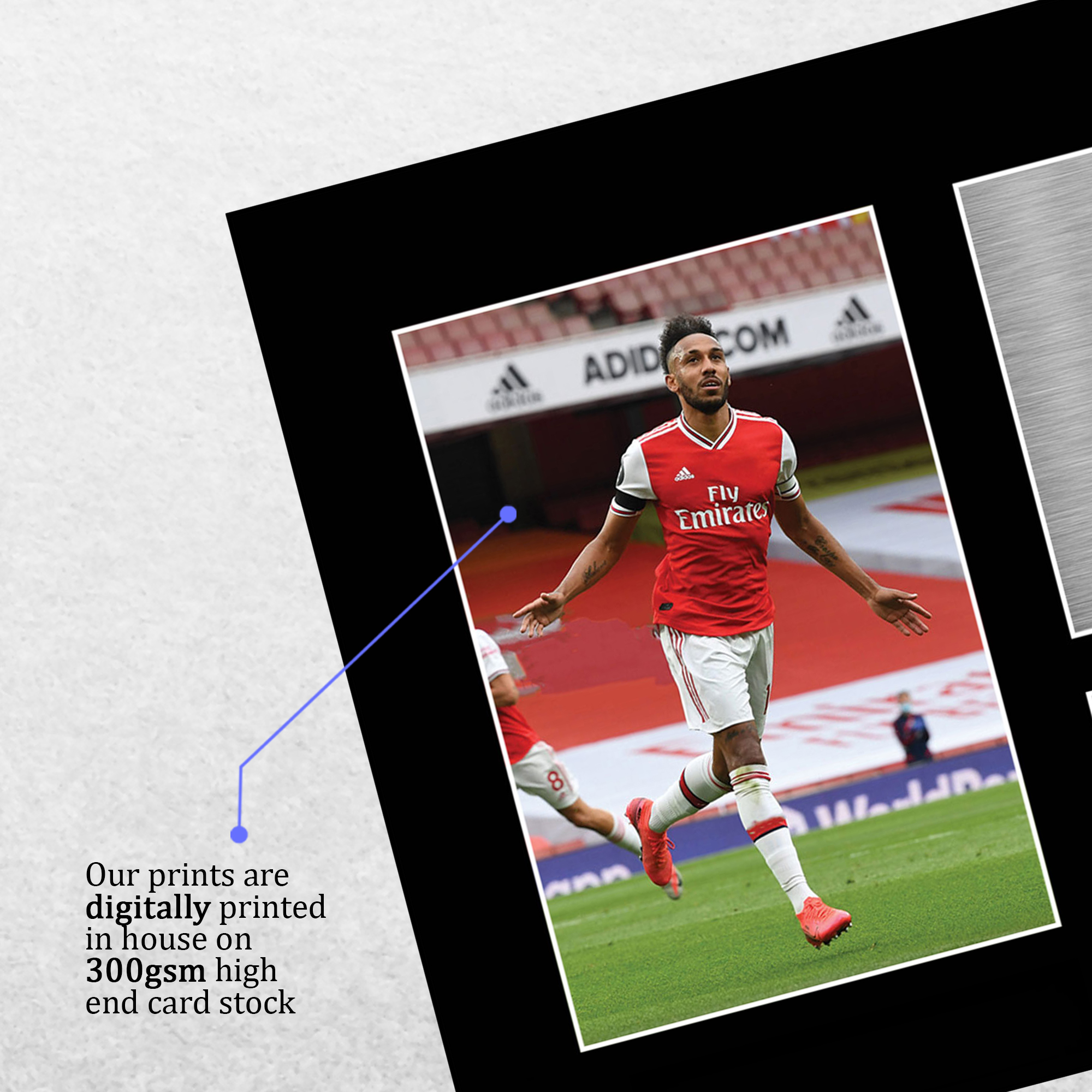 Pierre-Emerick Aubameyang Signed A4 Framed Printed Autograph Arsenal ...