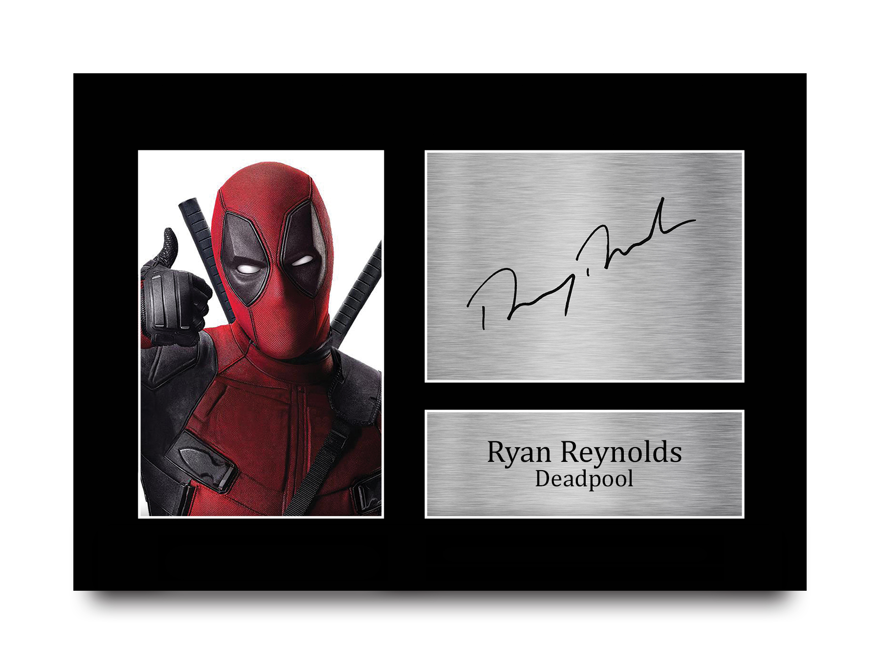 Ryan Reynolds Signed A4 Framed Printed Autograph Poster Print Deadpool ...