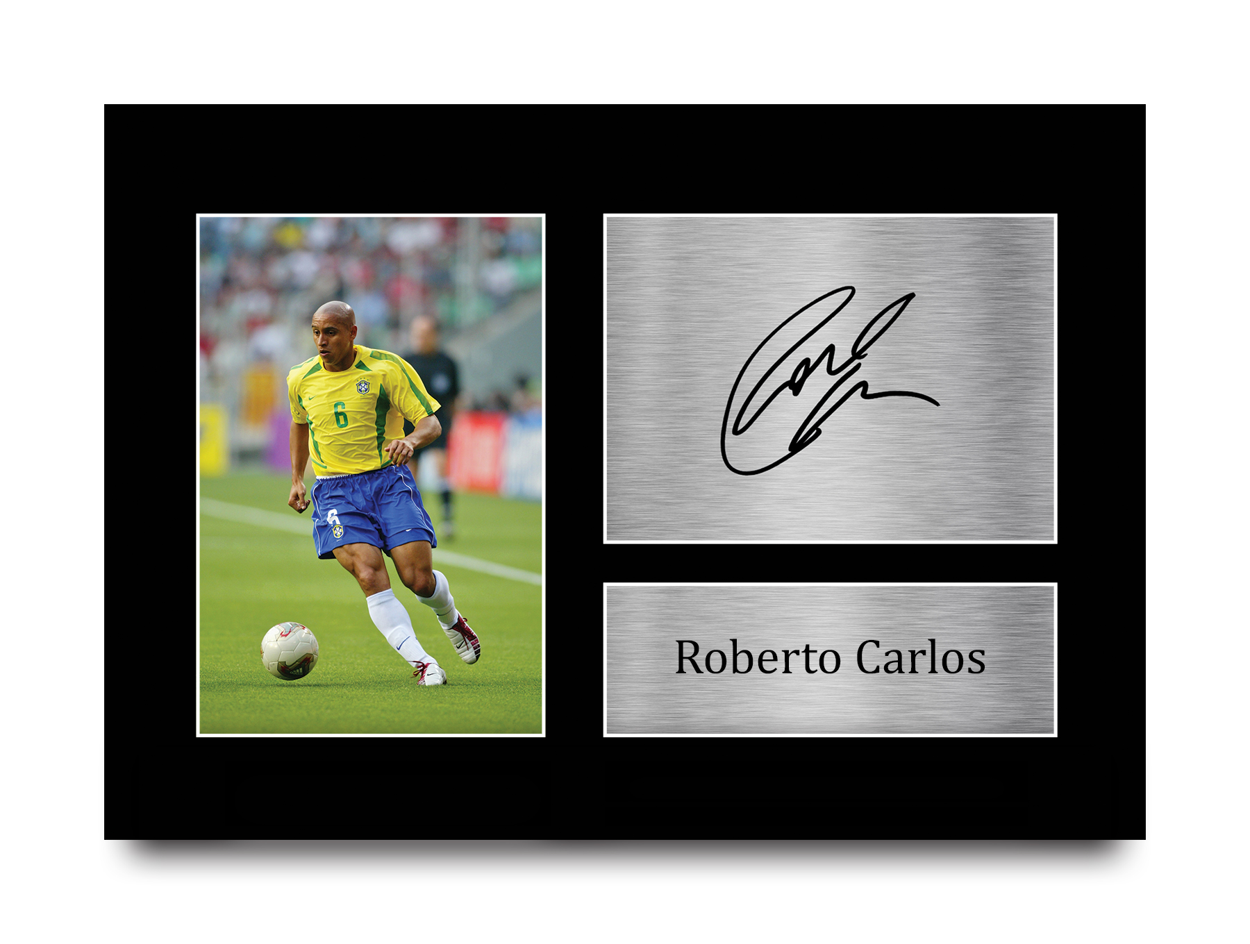 Roberto Carlos Signed Brazil Pre Printed Autograph Photo Memorabilia ...