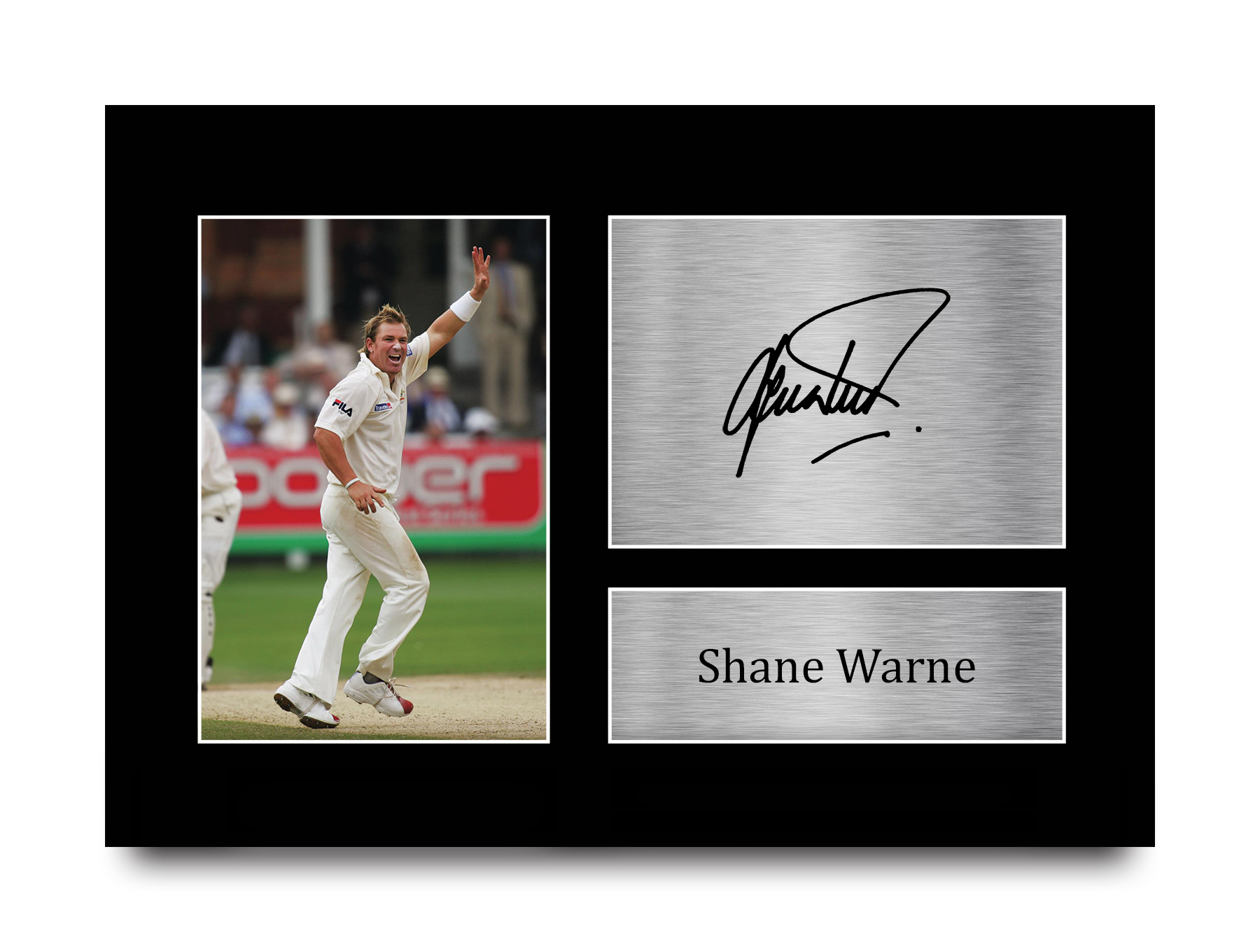 Gift for Cricket Fans & Collectors Shane Warne Signed Printed Autograph ...