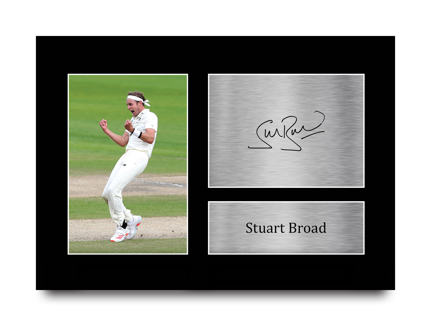 Stuart Broad A4 England Cricket Team Gift Signed Photo Print a ...